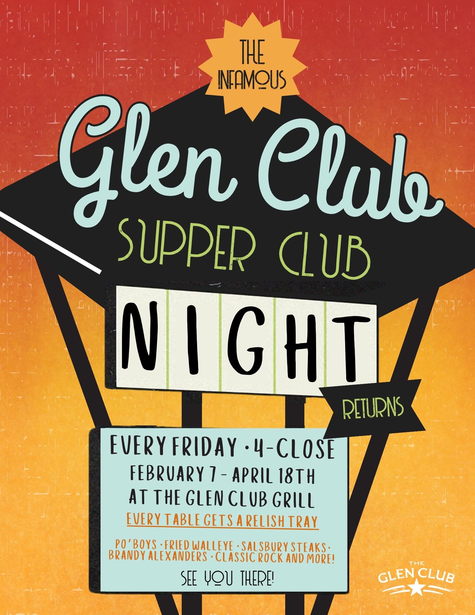 Supper Club Night - The Glen Club