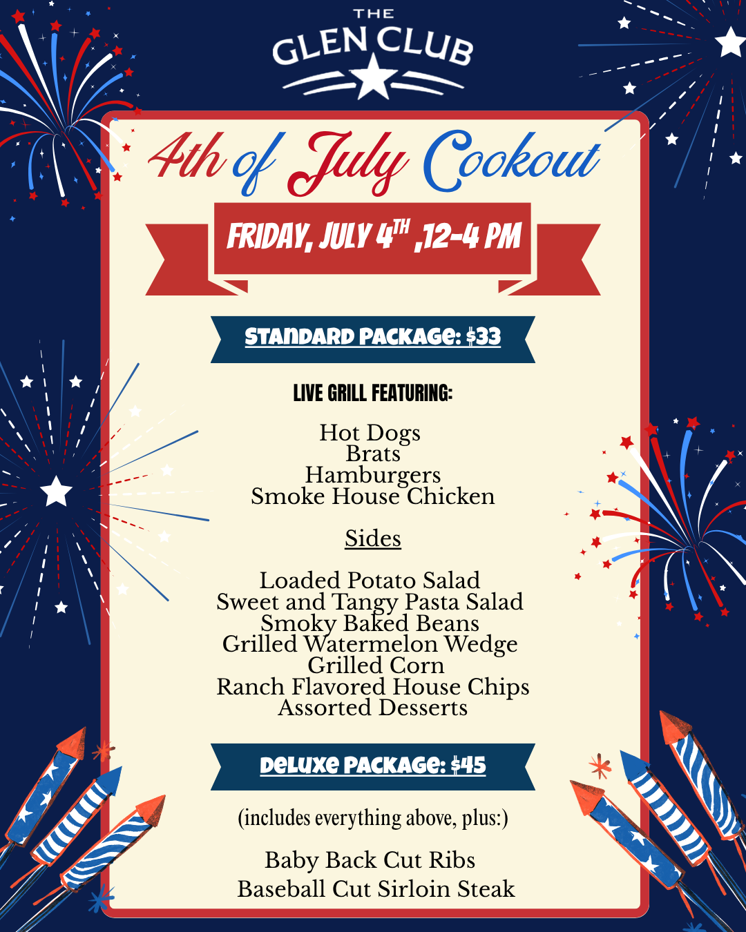 4th of July Cookout - The Glen Club
